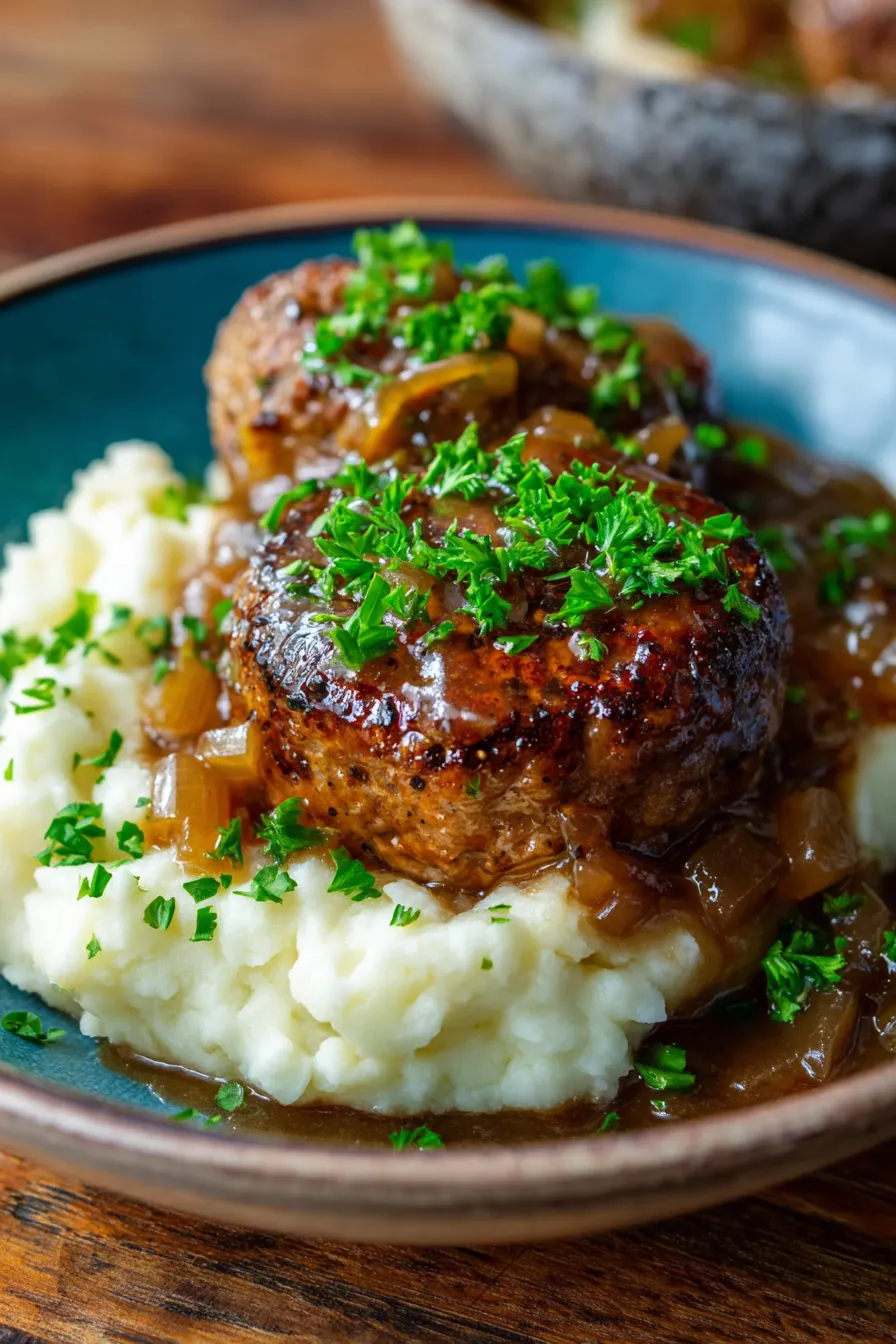 French Onion Salisbury Steak: Ultimate Comfort Food Recipe ...
